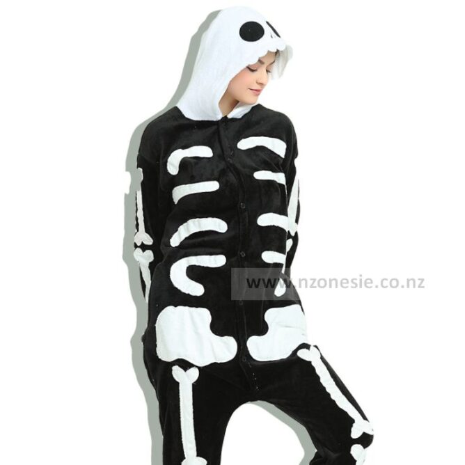 Adult Skeleton Onesie -costumes- buy online | NZ Onesies